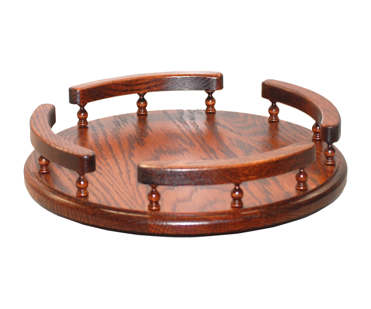 Lazy Susan With Rails - Miller House Furniture